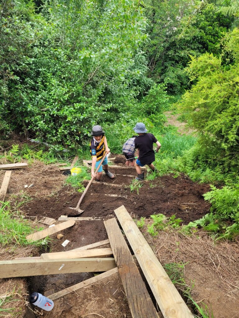 Enviroschools | Ākonga step up to steep project at Ōakura School